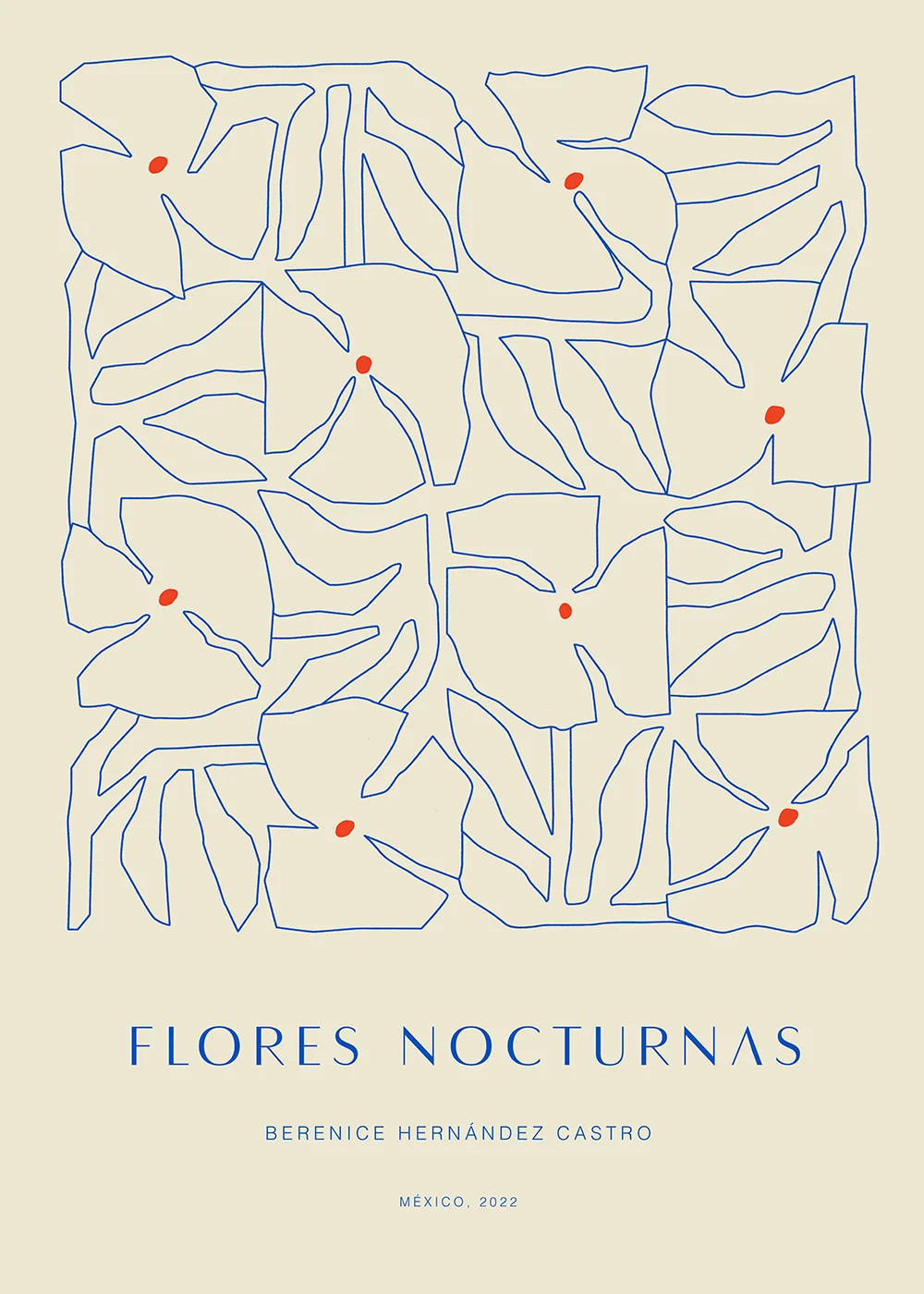 Poster Flores Nocturnas 01 By Berenice Hernandez – doude design