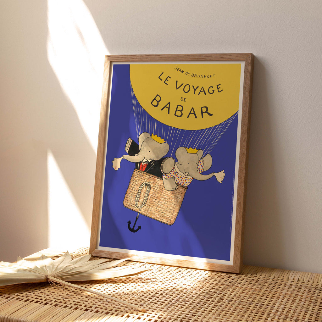 Affiche le voyage de Babar – doude design