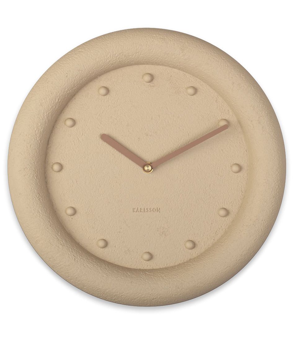 Petra round resin clock - Sand – doude design